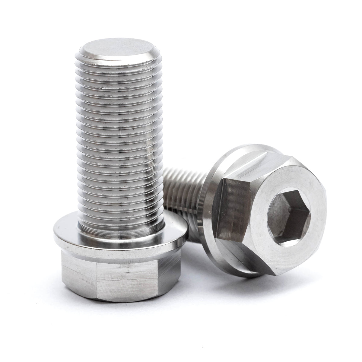 WH41 Titanium Female Axle Hex Bolt Silver 14mm (2 Pieces) – Wheelhouse41